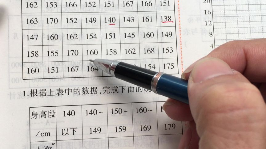 六年级数学 奥数精练 能力提升题53 数据处理身高情况3 名师微课
