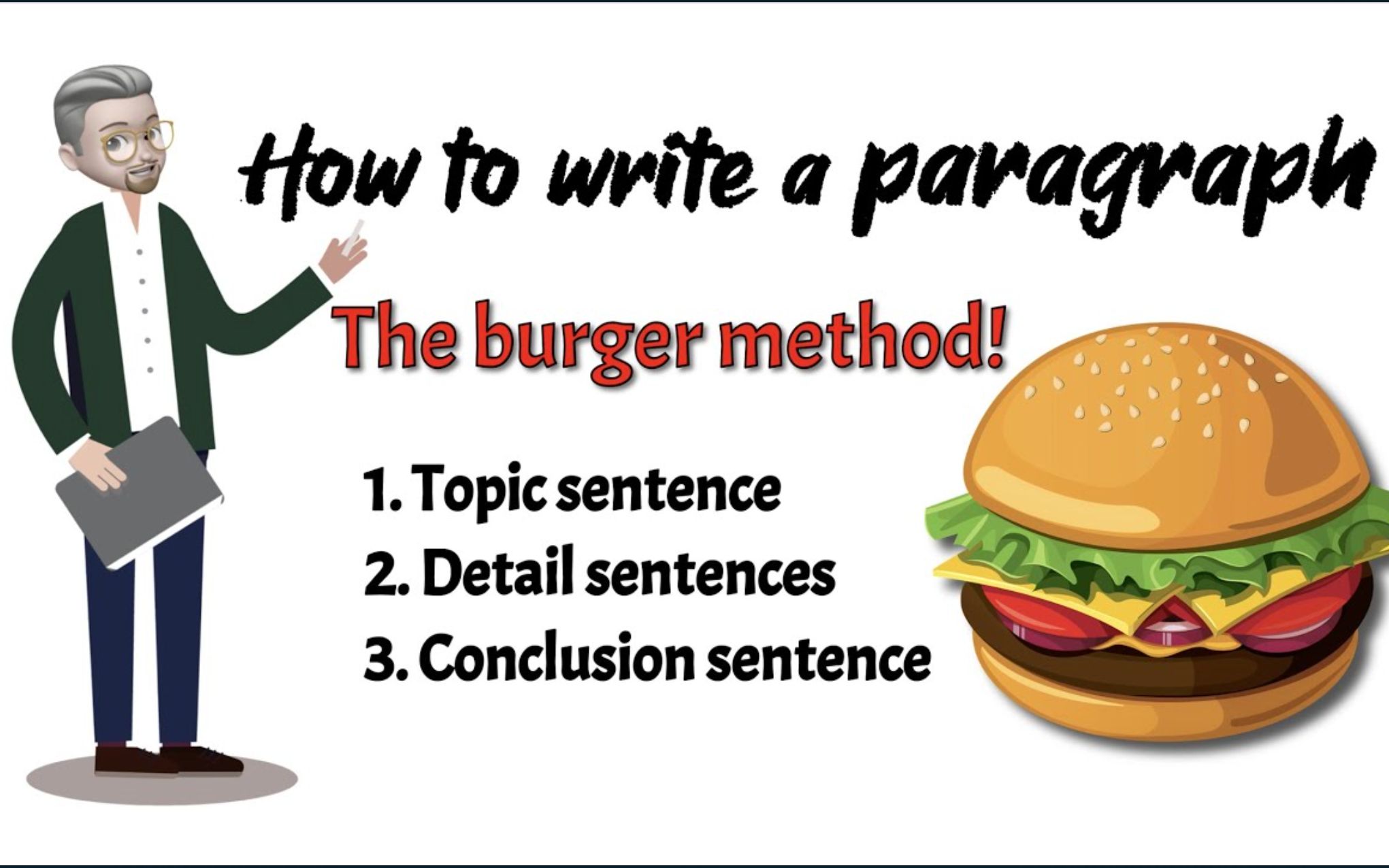 【Writing】叙述文「汉堡包ߍ�写作法」|writing method