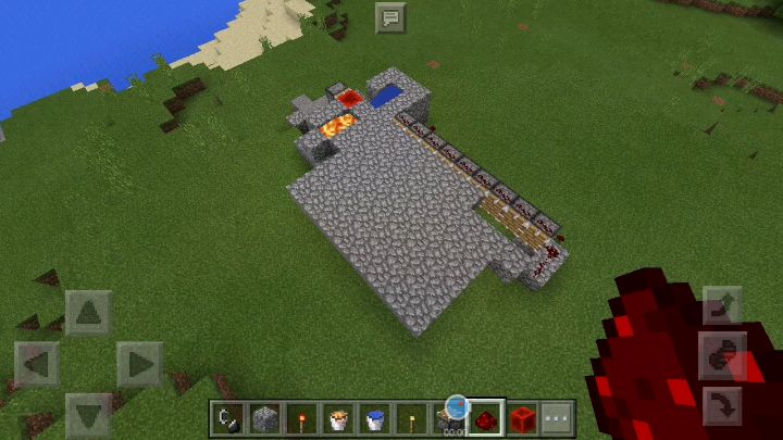 我的世界教学157 自动刷石机,刷完之后还能推出去