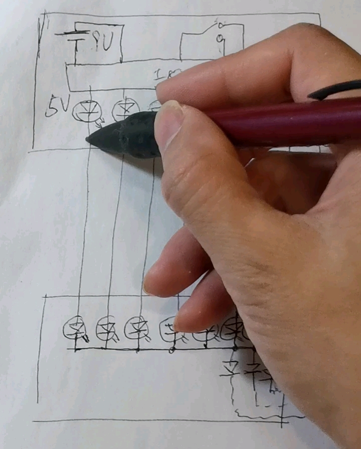 画出网线测试仪的原理简图,分析其原理