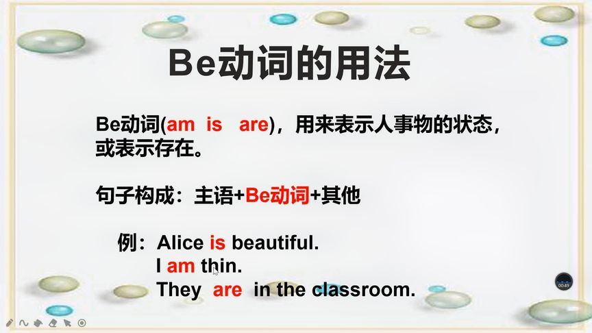 3.Be动词的用法