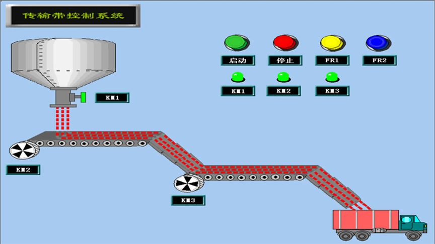 组态王和单片机Modbus通信实现传输带控制系统