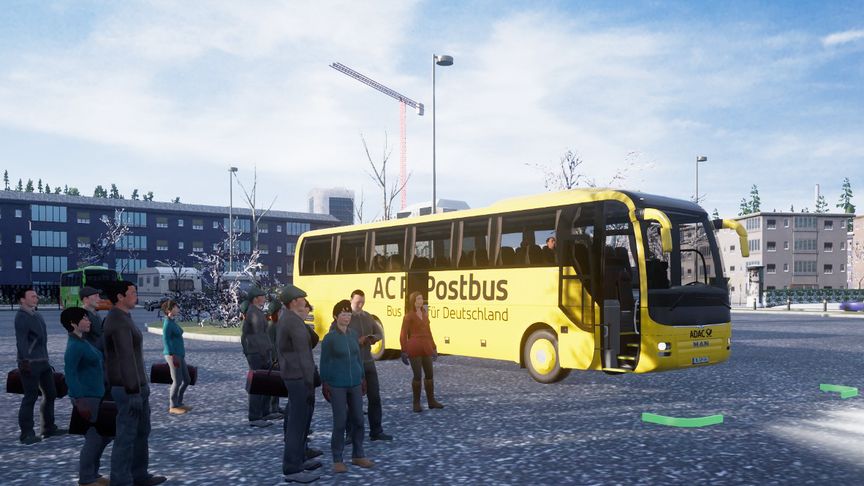 德国长途客车模拟:驾驶着曼恩三轴大巴从德国出发载客前往瑞士