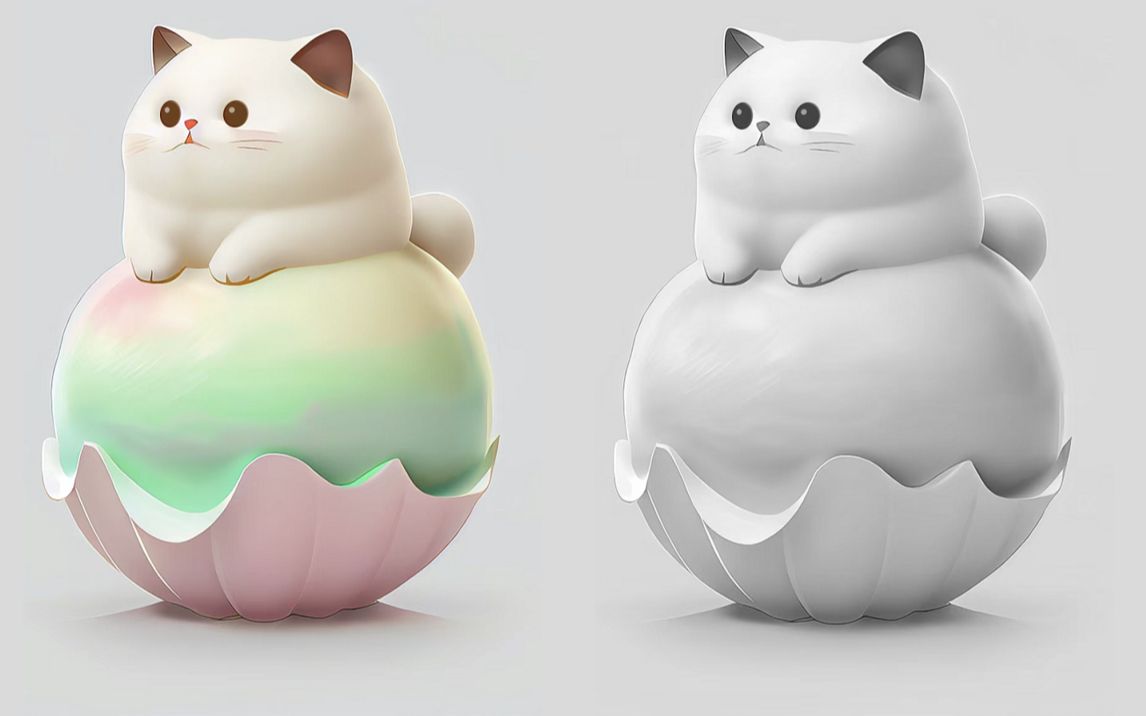 Maya建模:超可爱卡通小猫模型制作,适合新手学的建模案例