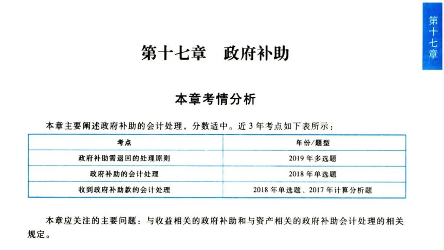 注会17章-1-与资产和收益相关政府补助会计处理-学浪计划