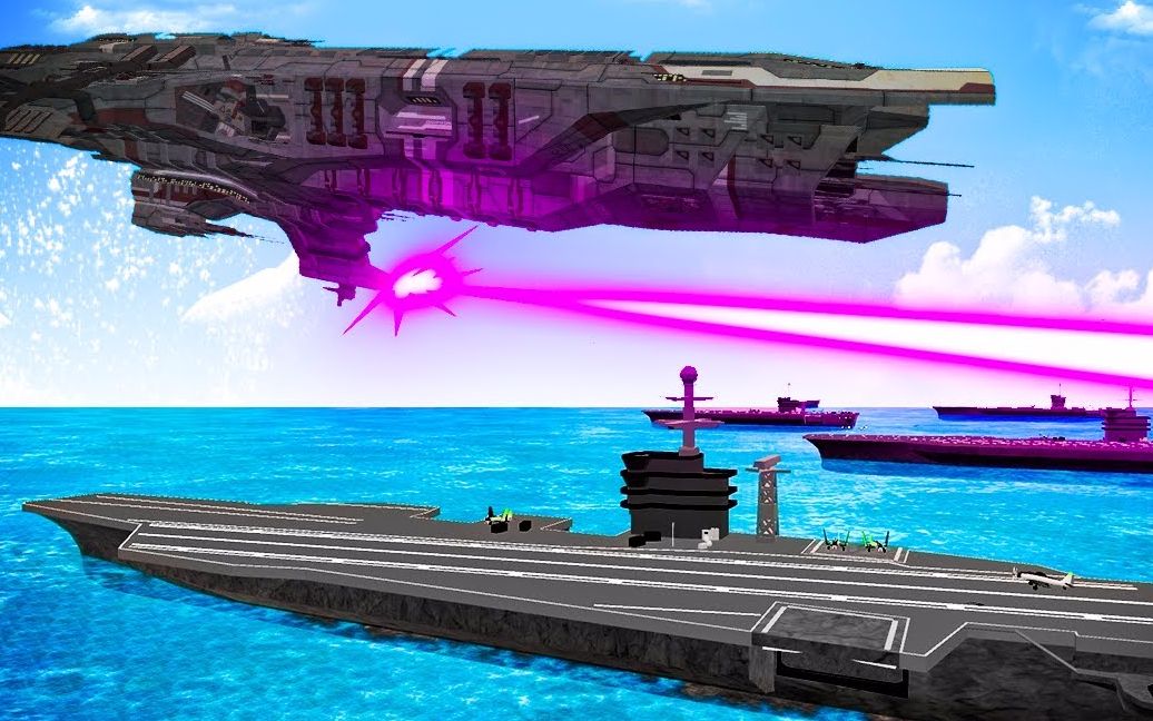 战地模拟器!人类最强核武器大战外星异形航母!