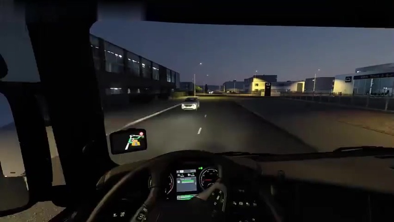 欧洲卡车模拟2 3145km,长途运输马德里 加里宁格勒第一人称4倍速Pov...