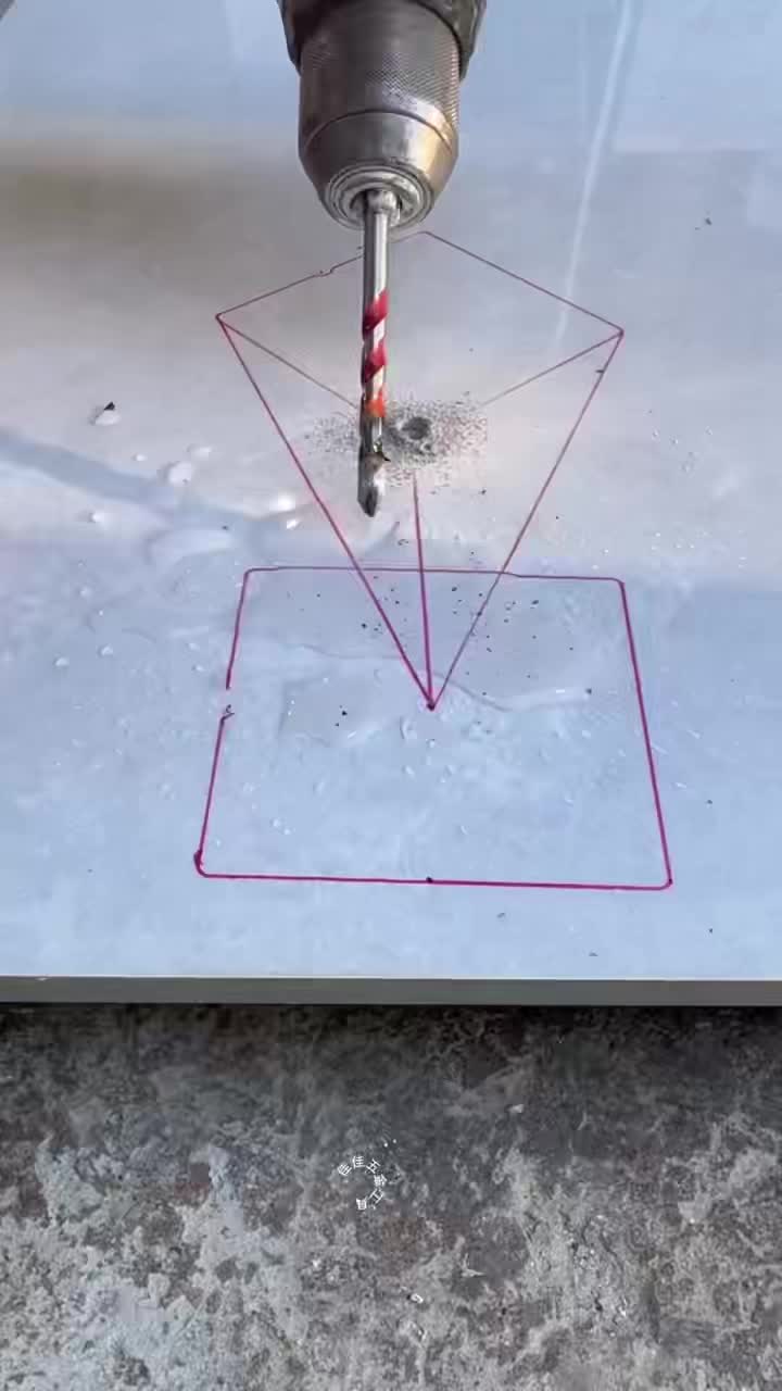 #速攻钻 全瓷干打孔不崩边!研然新款钨钢加厚偏心速攻钻上市,一口气...