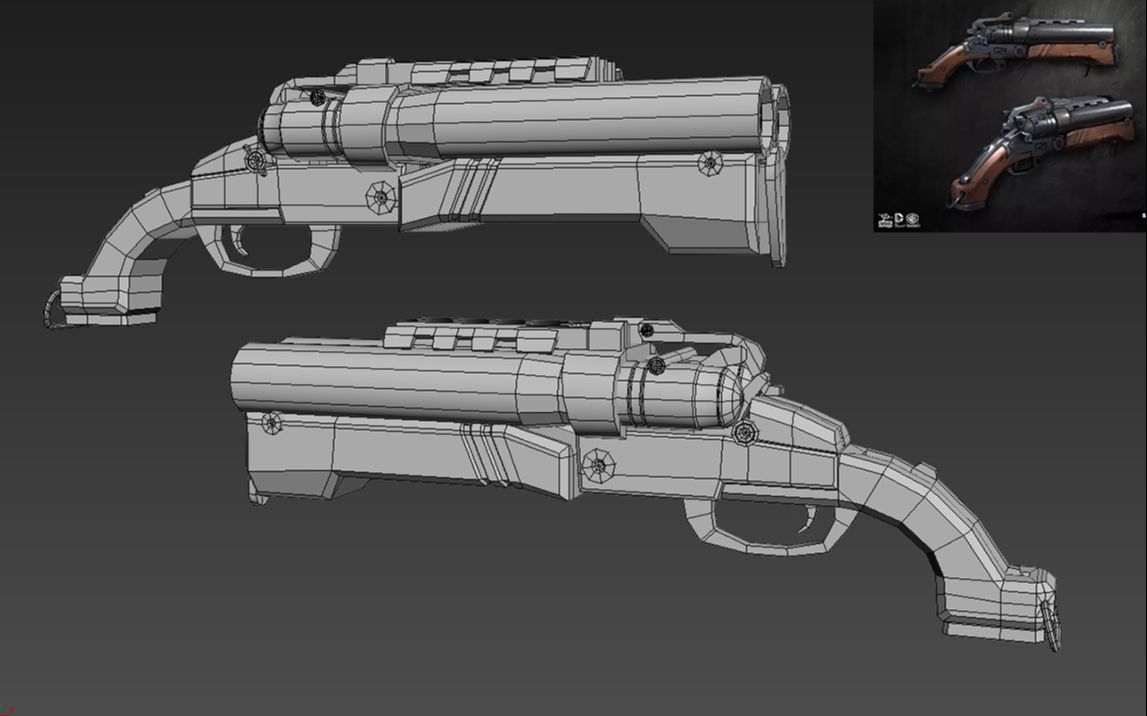 3DMAX建模——枪械模型制作
