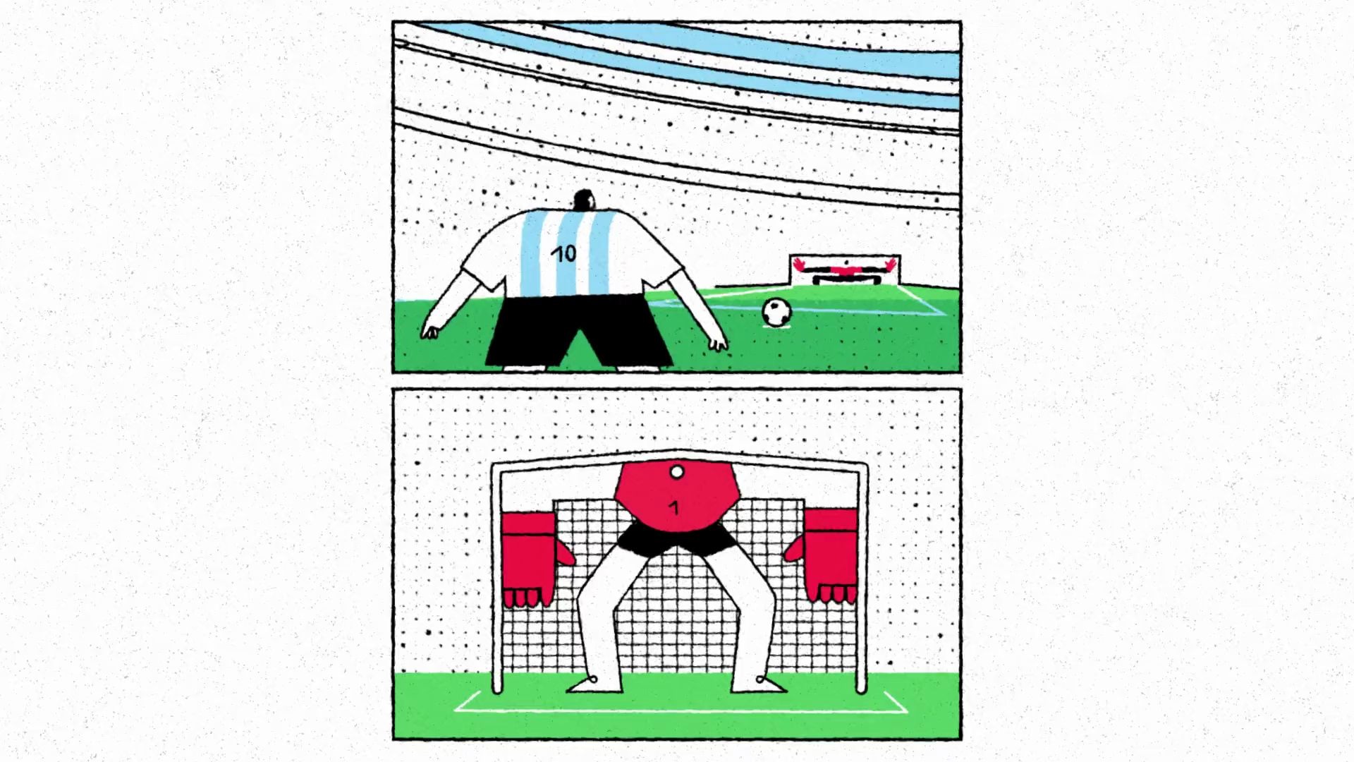 【MG动画】有趣的世界杯动画(World Cup 2018. The Penalty)| 搬运