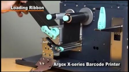 立象(Argox)X系列条码打印机耗材安装教程(内碳安装)
