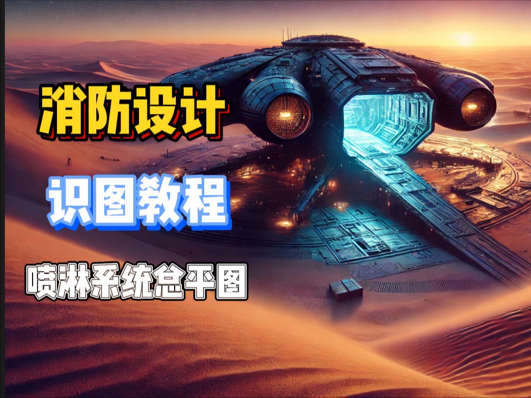 消防设计识图教程|带你看懂自动喷淋系统总平图和楼栋连接管道的图纸