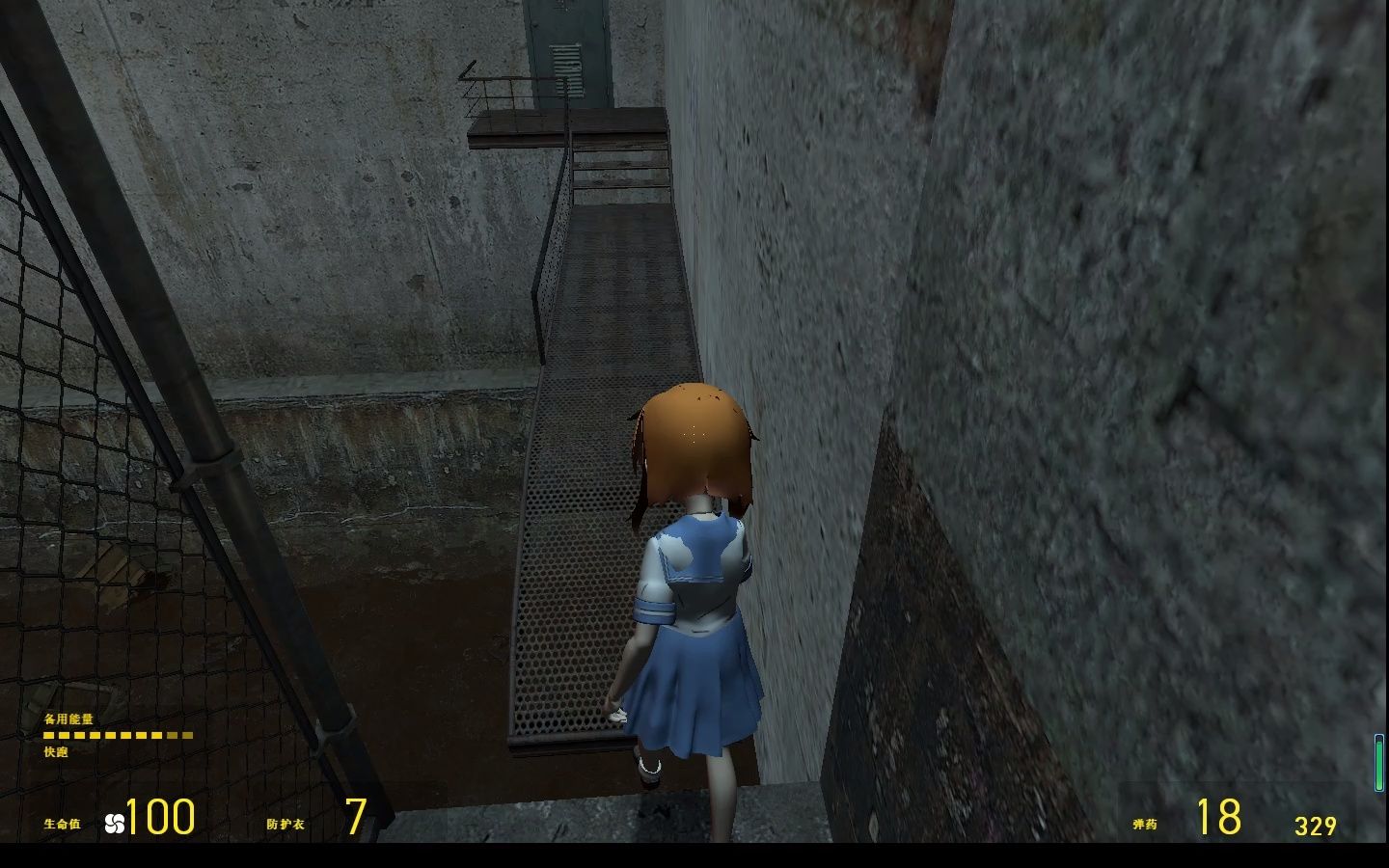 {GMOD}龙宫蕾娜第三人称模型展示(水手服)