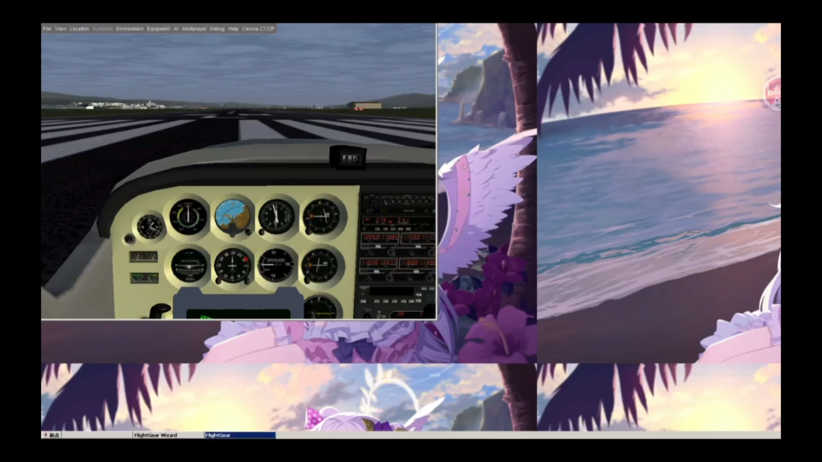 全站第一人,用手机运行flightgear!