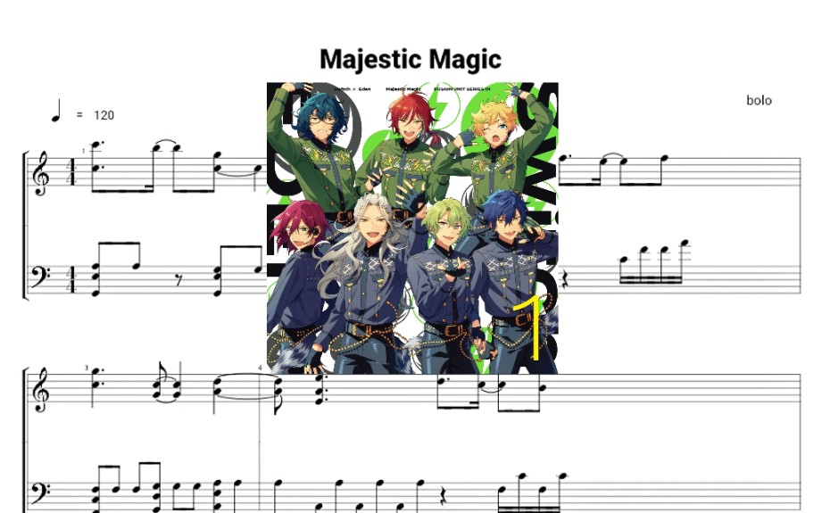 【es2/扒谱】神迹魔法/Majestic Magic——Switch×Eden钢琴谱