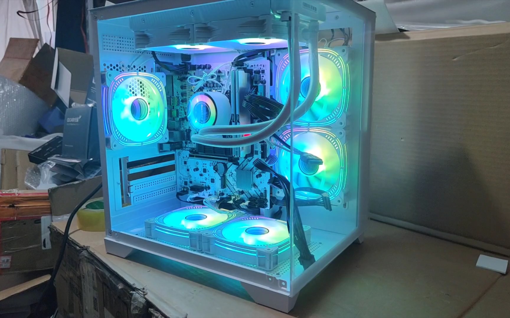 粉丝装机 纯白海景房 i5 12400F+RTX4060Ti 2K分辨率 直播DOTA2,原...