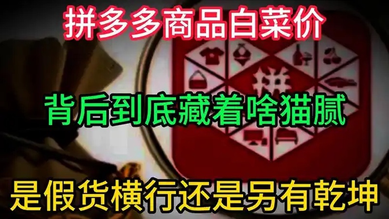 拼多多商品白菜价,背后到底藏着啥猫腻是假货横行还是另有乾坤