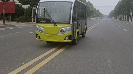 11座电动封闭观光车