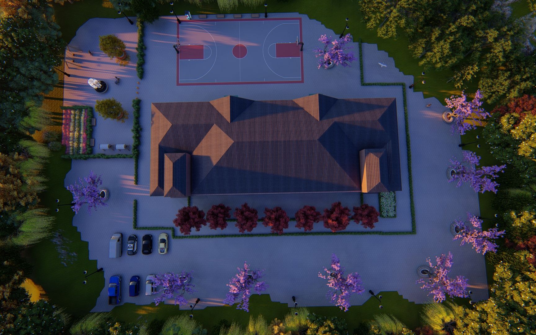 Lumion8.5场布及模型渲染