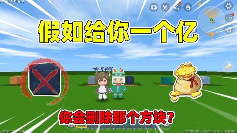 迷你世界:假如给你一个亿,让你删除一种方块,你会选择什么