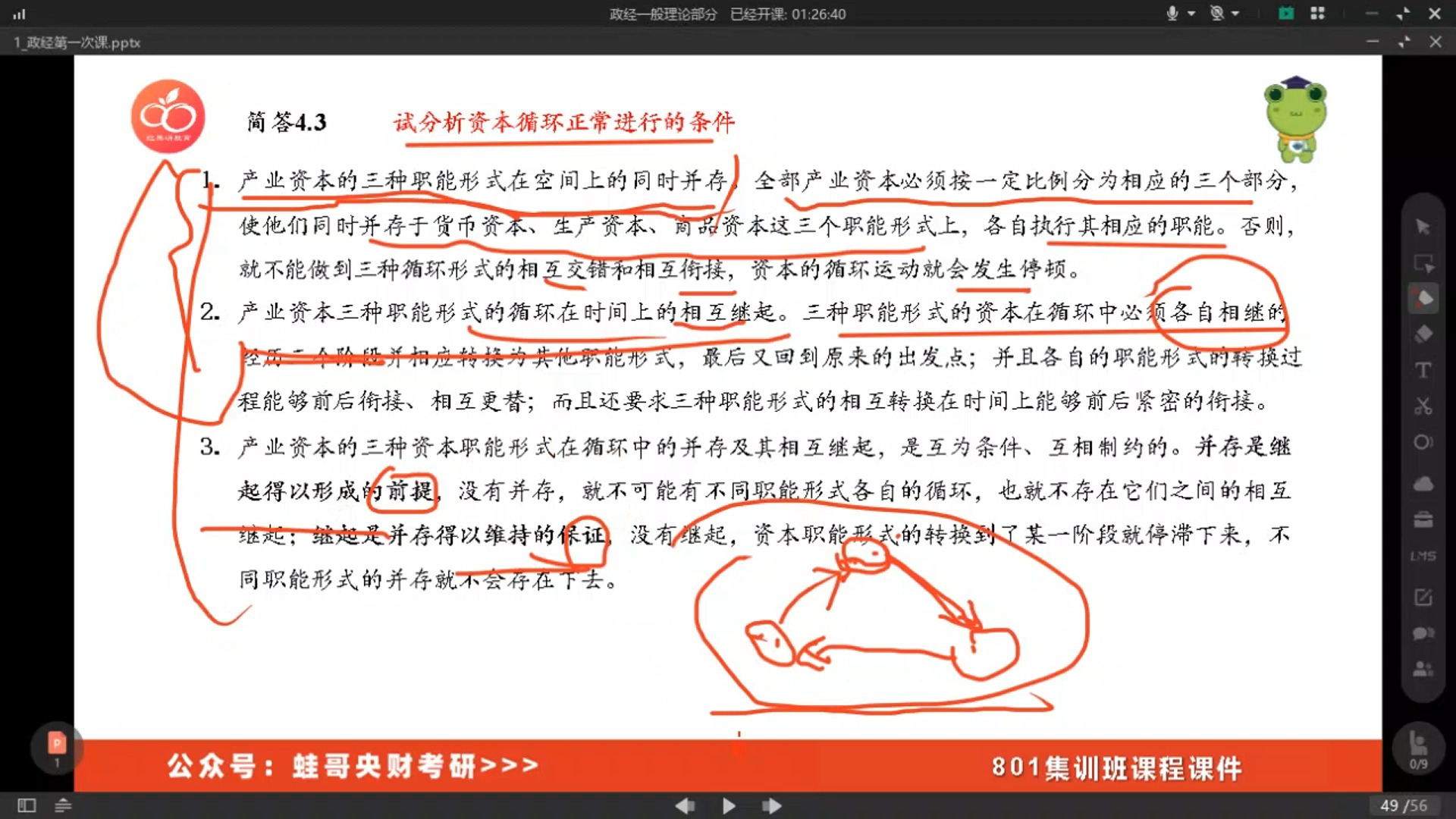 【央财801经济学集训班】政治经济学货币流通量计算与第4章、第5章...