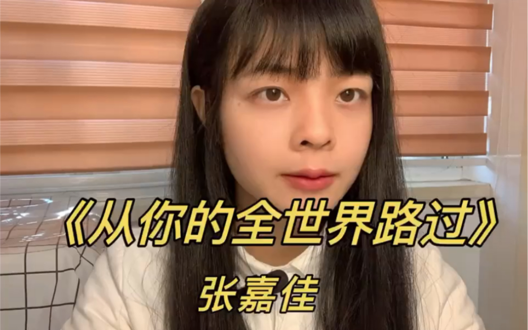从你的全世界路过 张嘉佳