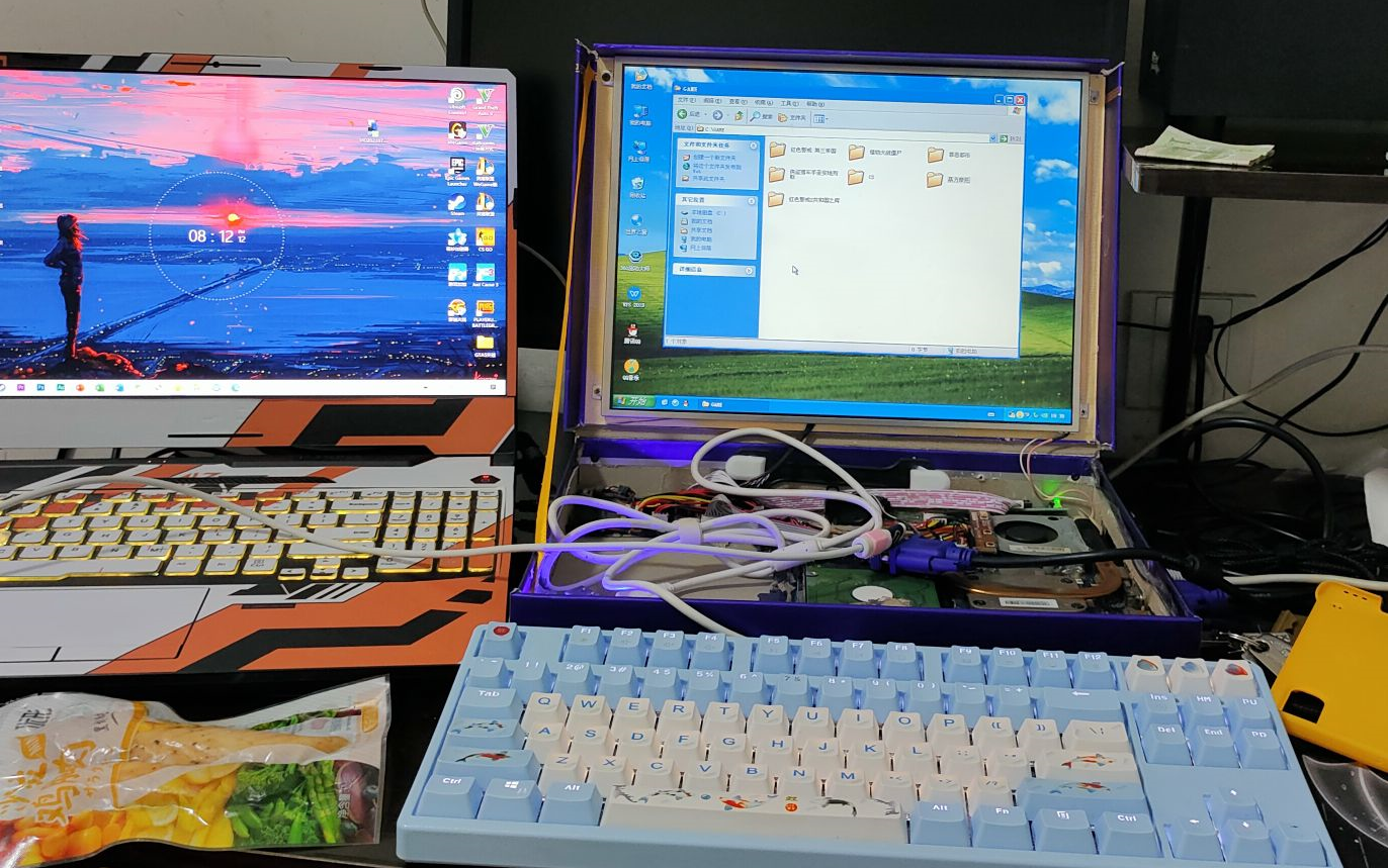 真 手提箱电脑 DIY改装笔记本 经典XP 扫雷不卡