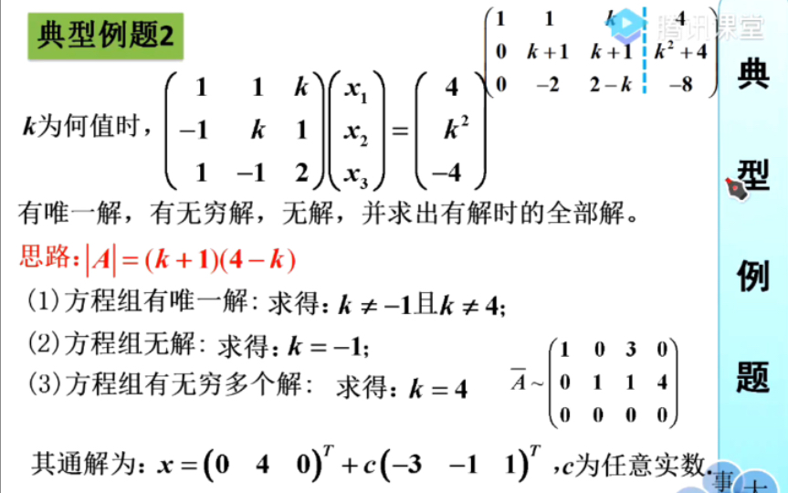 【必会题型】非齐次线性方程组唯一解、无穷多解、无解的判定,以及...