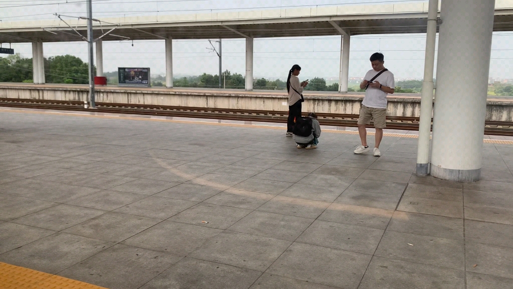 G1337次列车(上海虹桥站-重庆西站)本务重庆车辆段CR400AF2256...