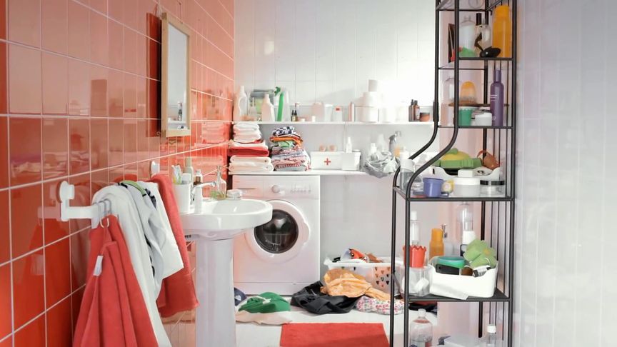 有趣的定格动画视频,从厨房到浴室间,超强收纳术演示,让租屋换新颜