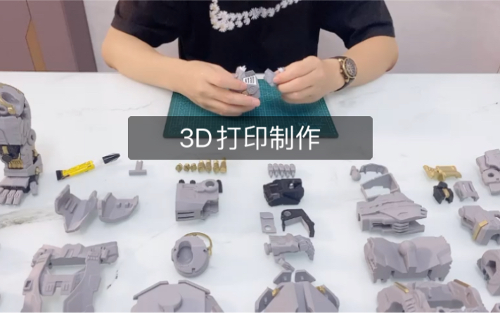 3D打印制作 手办 模型 拼装