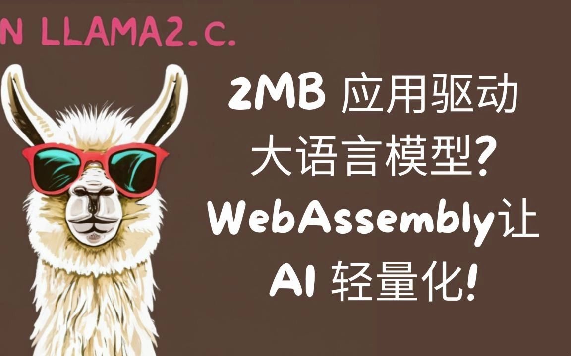 用 2MB 应用运行大型语言模型?WebAssembly带你飞!