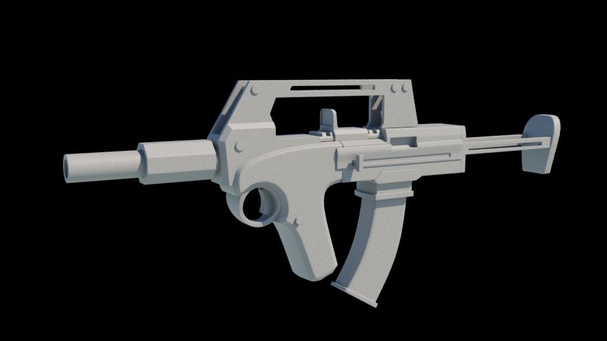 【Maya枪械建模】次世代游戏枪械高模制作,超适合新手学的武器案例...