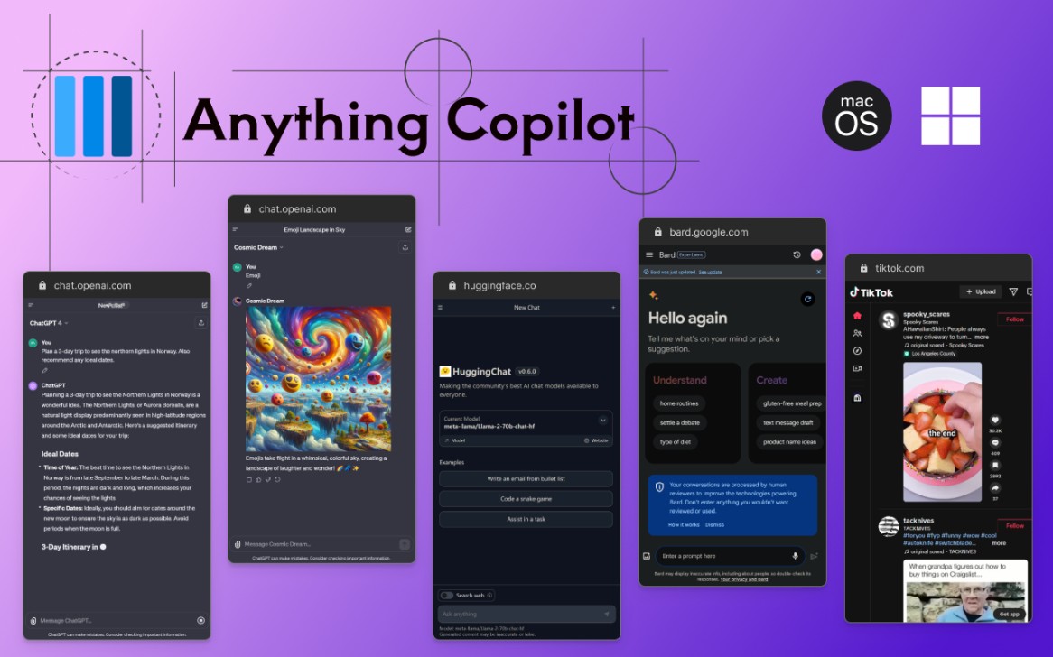 Anything Copilot 浏览器扩展插件演示,把ChatGPT或其他任何页面变成...