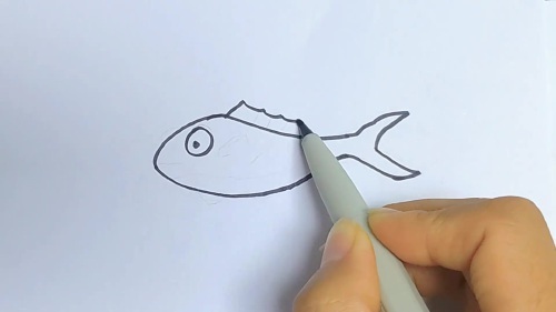 我画的小鱼好看吗?创意简笔画,小鱼简笔画,儿童画,可爱简笔画