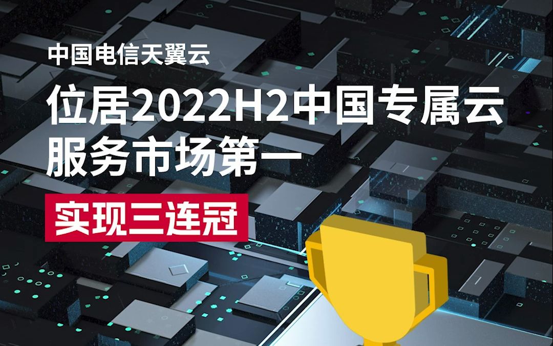 IDC《中国专属云服务市场(2022下半年)跟踪》报告发布,中国电信天翼...
