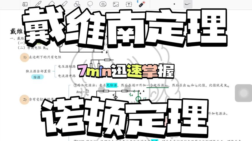 戴维南定理和诺顿定理知识点总结大全