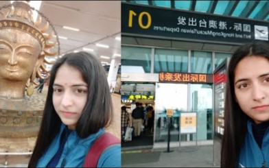 印网民热议:印度女孩第一次去中国玩,过境香港从飞机往下看的大桥很...