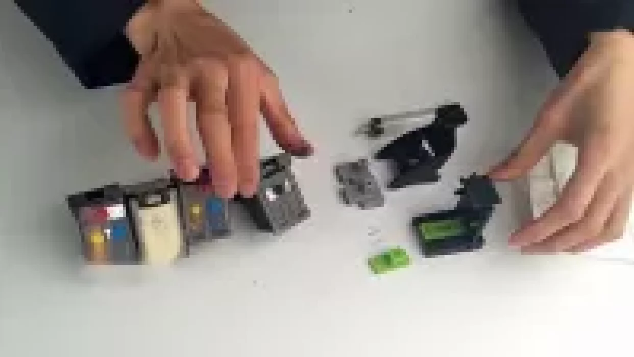 连喷墨盒-如何使用吸墨夹吸墨教学