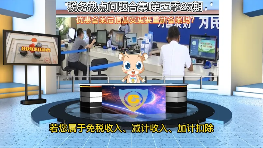 税务热点问题合集I第五季25期 优惠备案后信息变更要重新备案吗?