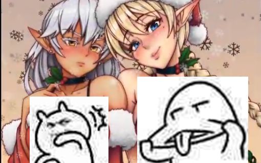 【板绘本子精灵】-大胸圣诞精灵哟