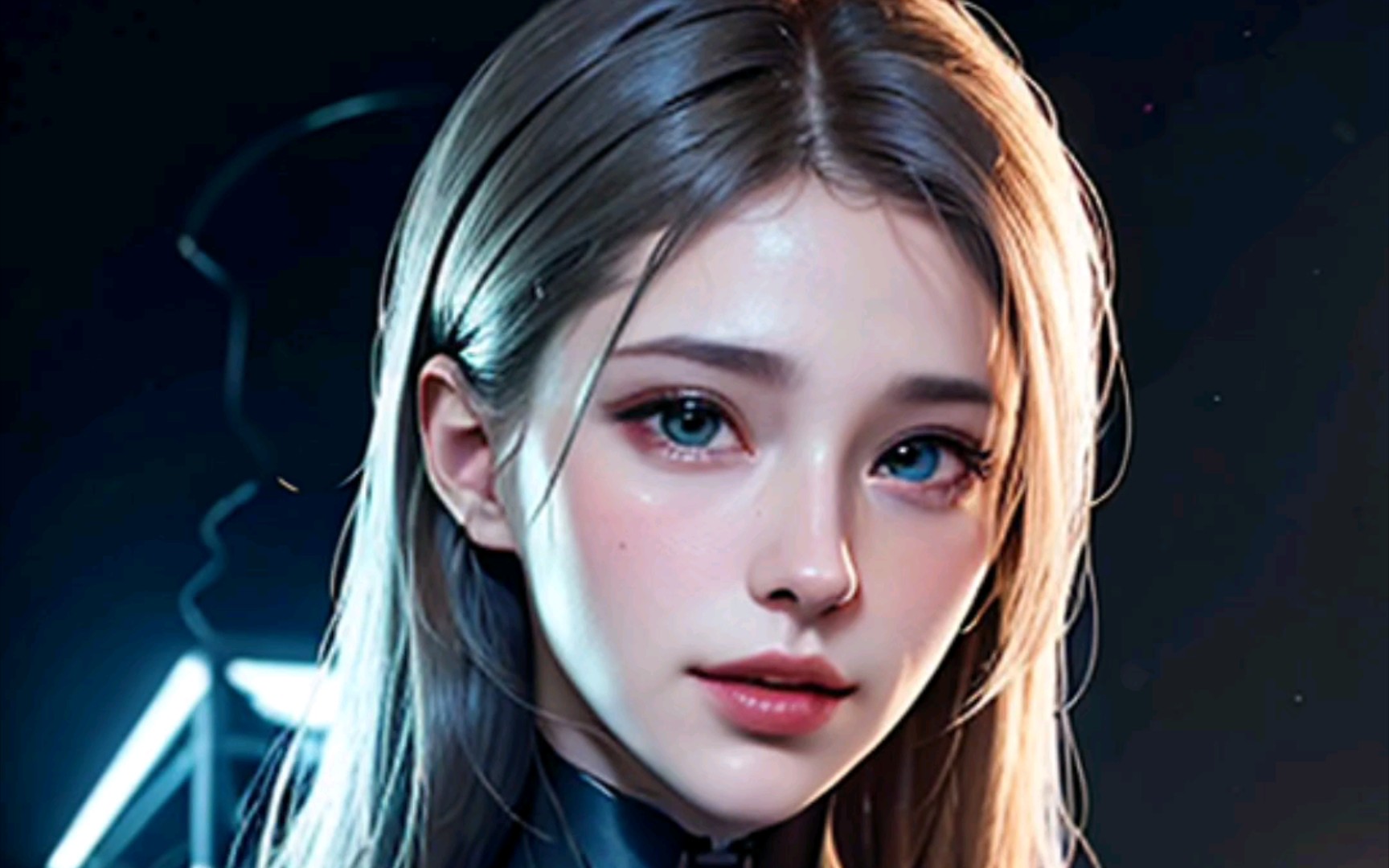 chikmix模型和几个Lora生成的赛博朋克风小姐姐,感觉比画真人的...