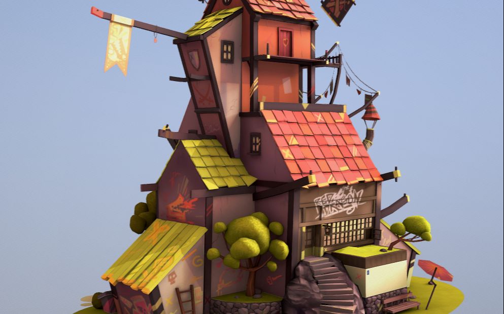 【maya次时代场景小房子】今年的期末作业就靠你啦