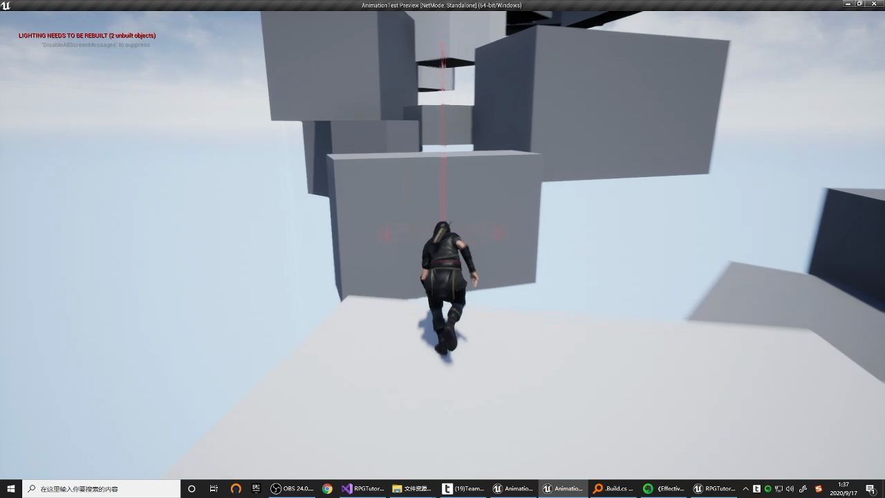 攀爬与角色动作测试