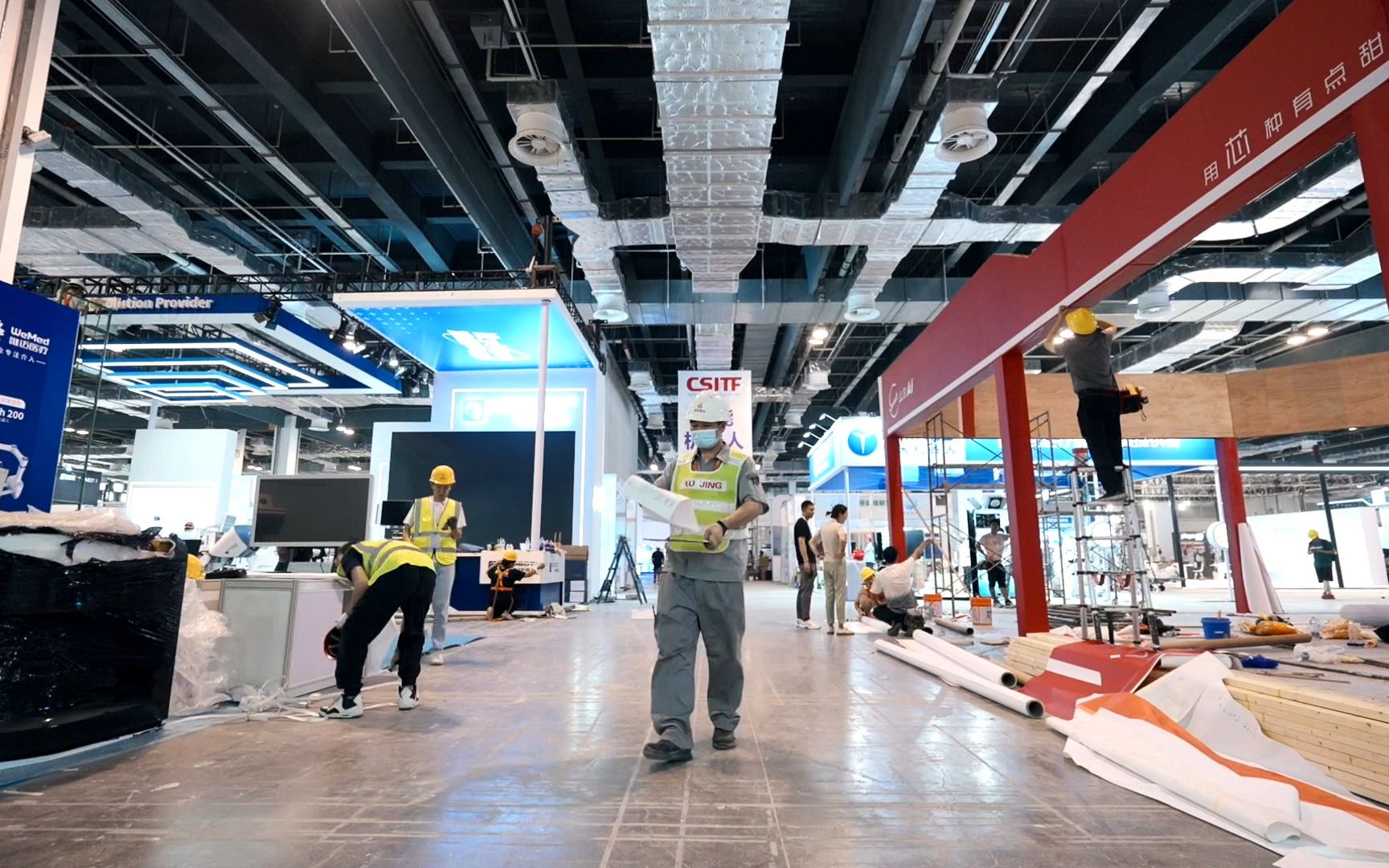 第九届上交会精彩回顾--展前搭建