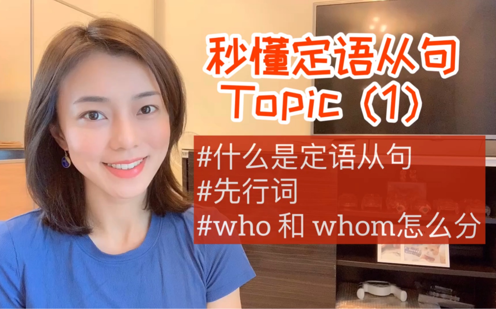 【英语从句】秒懂定语从句 1——什么是定语从句,先行词,who/whom...