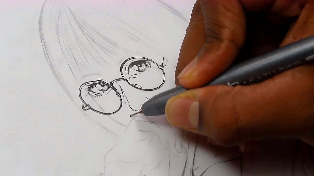 牛人把真人画成漫画,最后画完对比,才.