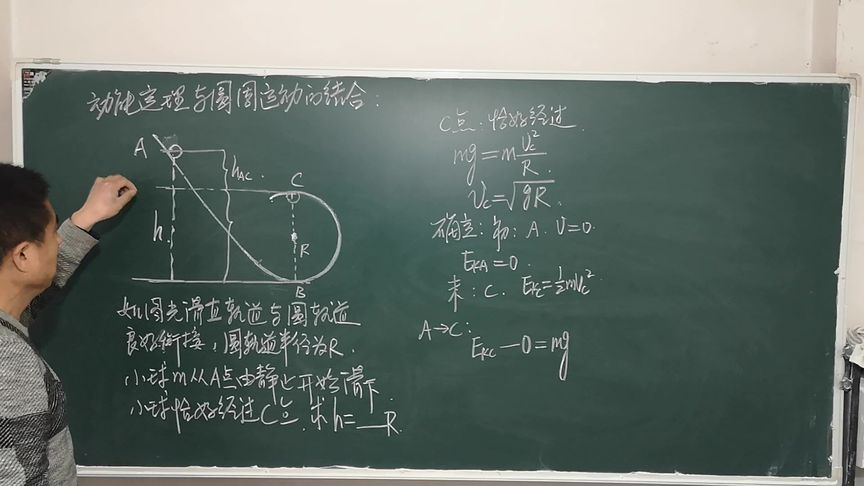 28高中物理动能定理的应用和圆周运动结合