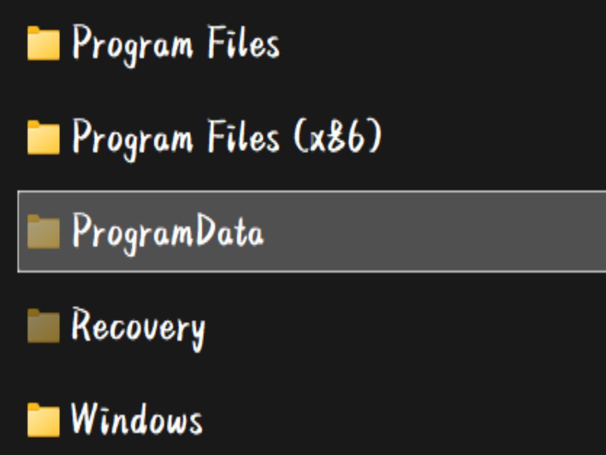 电脑系统根目录下有一个文件夹叫"Program Data",你们知道它是干什么...