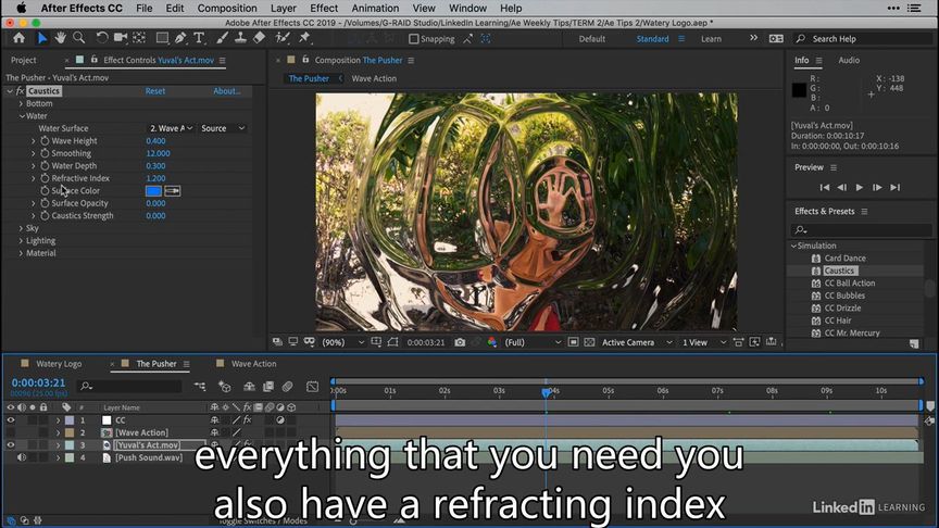 AE小技巧[23] Render Water(水波纹效果)#AE教程